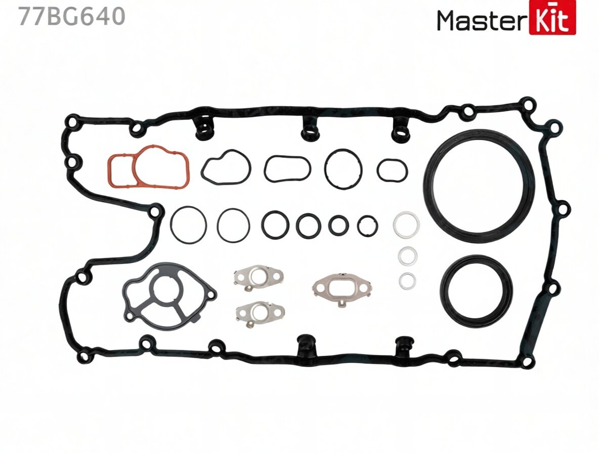 Комплект прокладок, блок-картер двигателя MB C-CLASS (W204) OM 651.912 77BG640 MasterKit арт. 77BG64