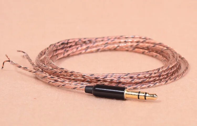 3,5 мм 5N OCC провод для наушников DIY HiFi наушники DIY Аудио кабель 120 см black jack