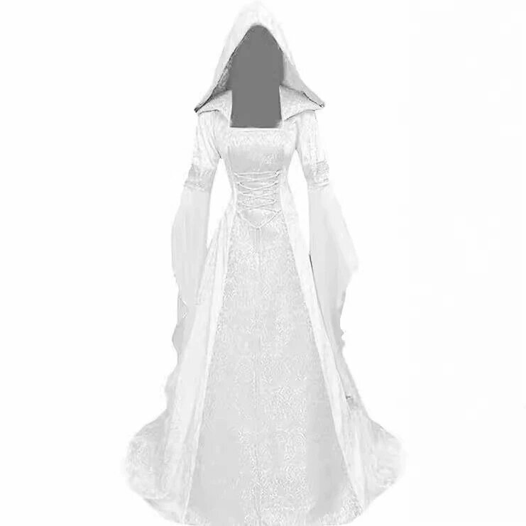 Костюм Ведьмы Стимпанк Белый, 4XL, white