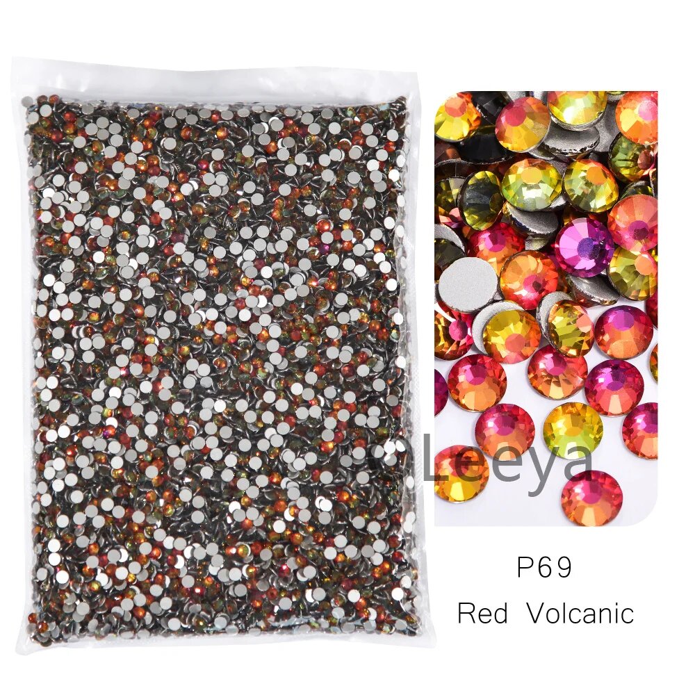 Стразы Oleeya P69 Red Volcanic