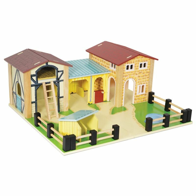 Игрушечная ферма Le Toy Van Wooden Farmyard Stables