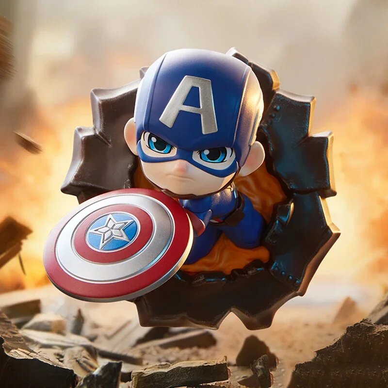 Фигурка Captain America синяя, POP MART Marvel