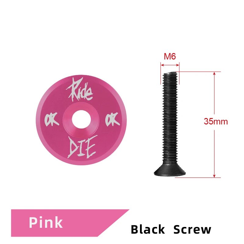Крышка рулевой колонки Ride or Die GT-GZ-0100 алюминиевая Розовый, GT100 Pink Blackr