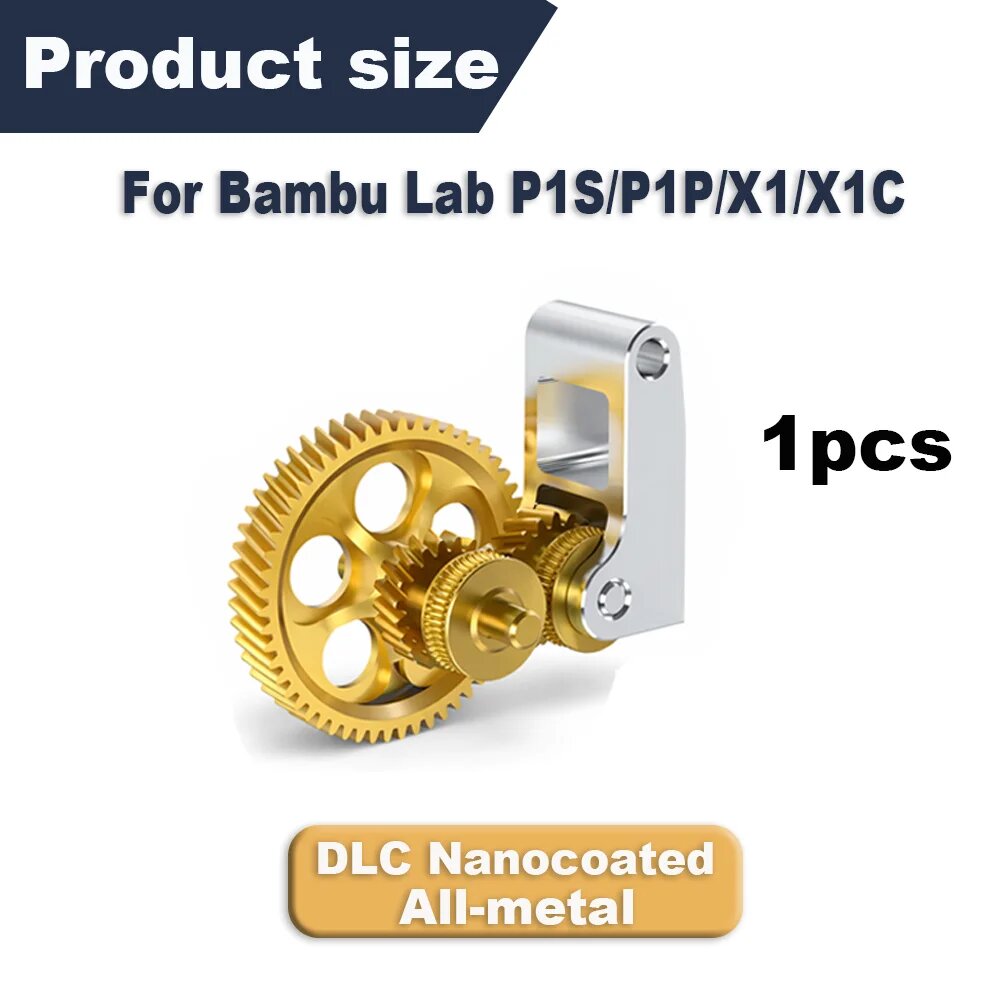 Металлический экструдер для Bambu Lab P1S/P1P/X1/X1C