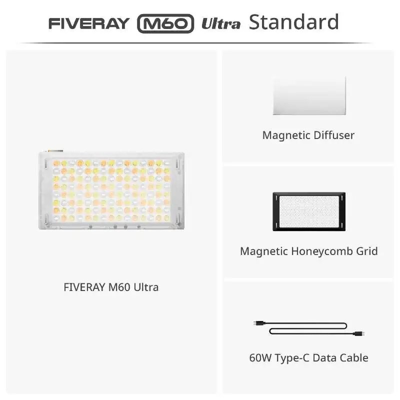 Портативный RGB-светильник ZHIYUN FIVERAY M60 Ultra 60W