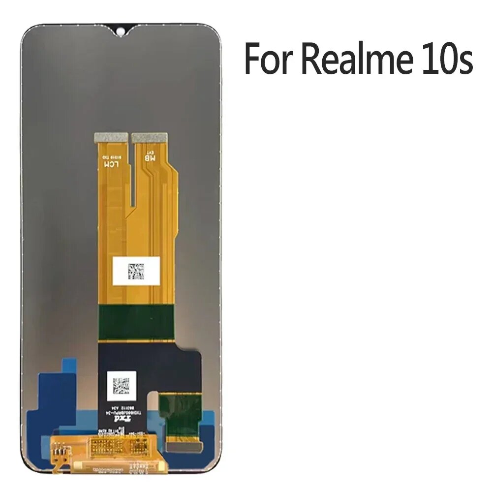 Дисплей Realme 10s в сборе, черный