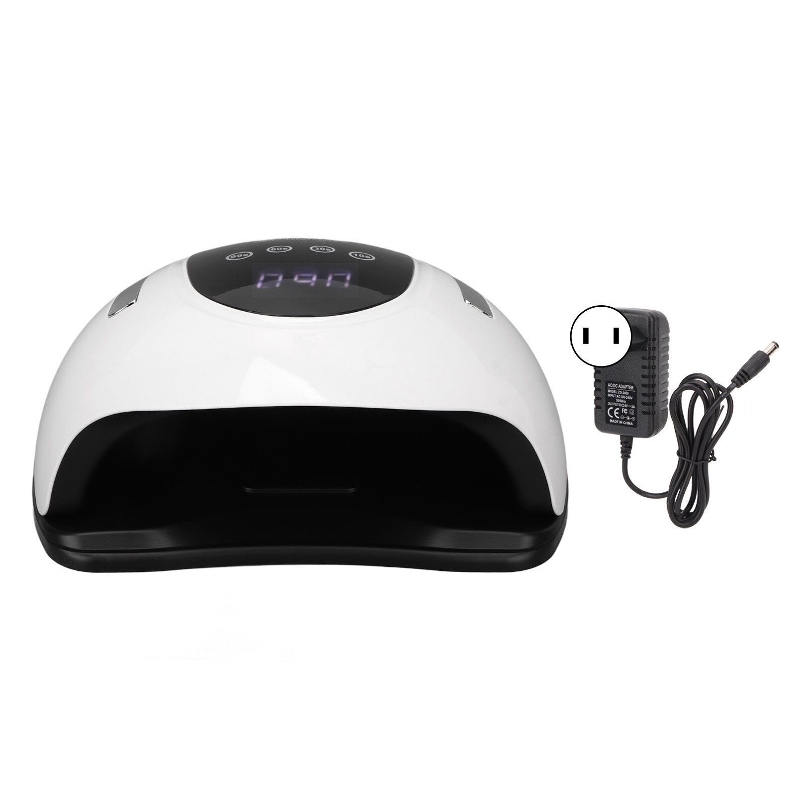 Led uv лампа для сушки ногтей 220 вт 57 чипов 4 таймера быстрая полимеризация педикюра 100 240 в вилка сша