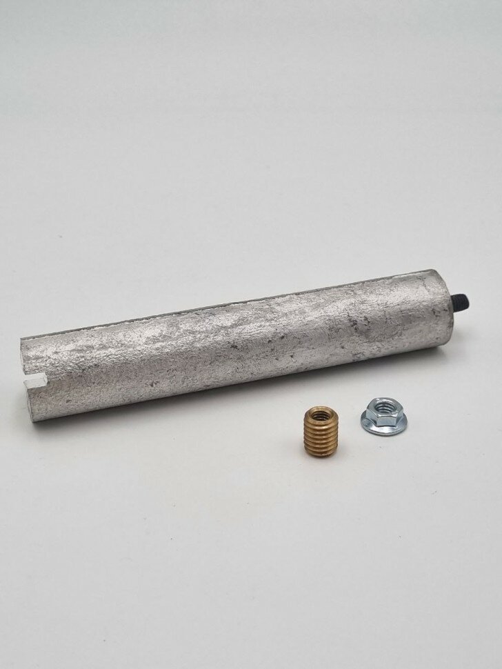 Магниевый анод для водонагревателя Ariston D-21.3 мм, L-110 мм, резьба М5 (переходная втулка М8) 65103768-01