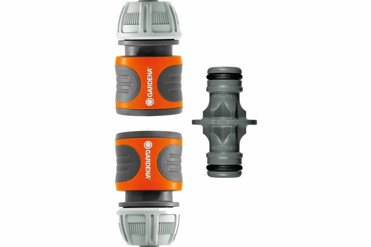 Комплект коннекторов стандартных 1/2" (13 мм.) х 2 шт. и переходник GARDENA