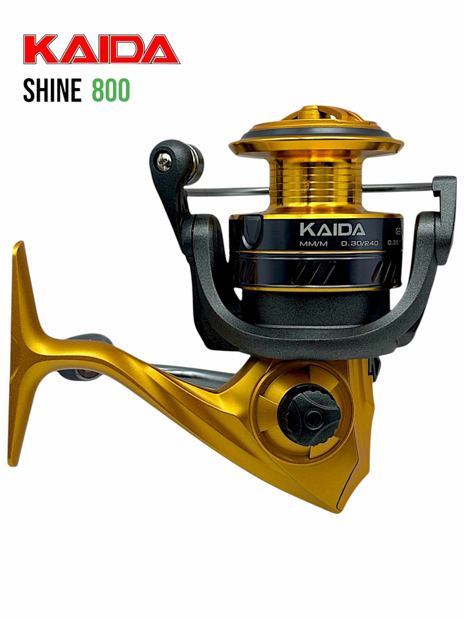 Катушка Kaida SHINE 800 4+1 кайда для рыбалки для мормышинга и наноджига на ультралайт
