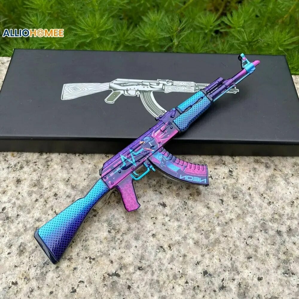 Киберспортивная периферийная модель CSGO AK47 длиной 18 см, модель из цинкового сплава CS jewelry toy, не может быть запущена