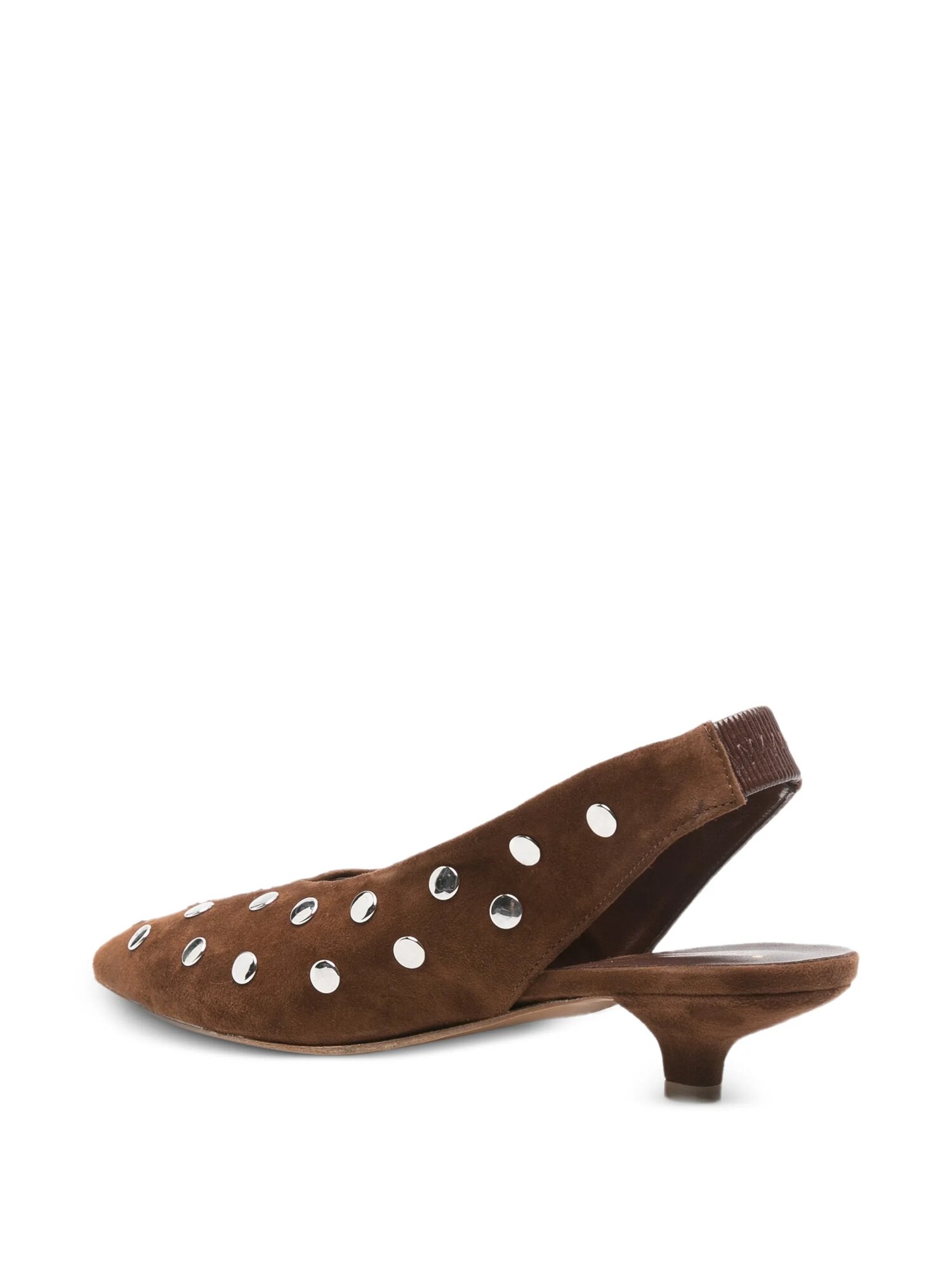 Туфли BIANCA DI Studded-embellishment slingback pumps, размер 39, brown — фото 1