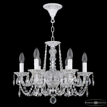 Люстра с хрустальными подвесками AL16302/6/160 WMN Bohemia Ivele Crystal (Богемия Ивеле Кристалл)