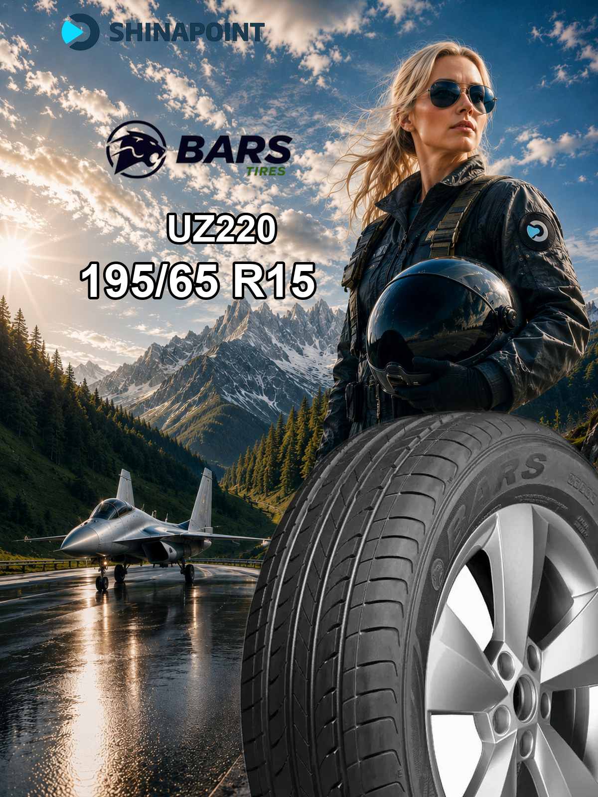Шины летние R15 195 65 91 H автомобильная летняя резина лето Bars модель UZ220