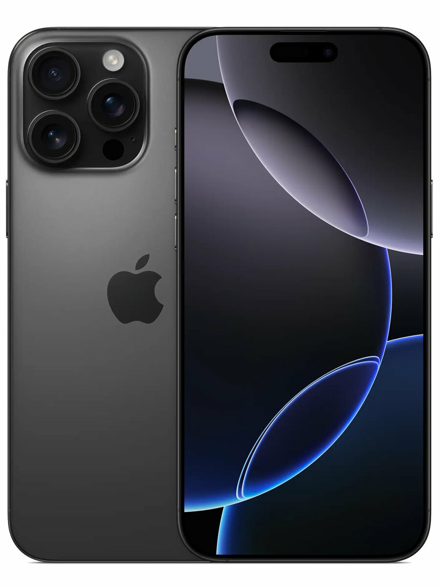 Смартфон Apple iPhone 16 Pro Max 256 ГБ MYWV3ZD/A «Чёрный титан» (nanoSIM+eSIM, без RuStore)
