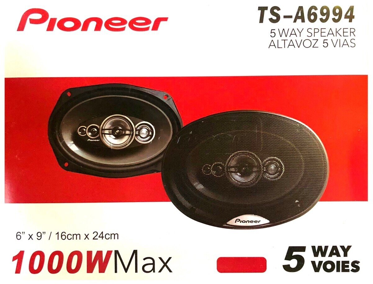 Автомобильные колонки Pioneer TS-A6994 6"x9" пятиполосные коаксиальные
