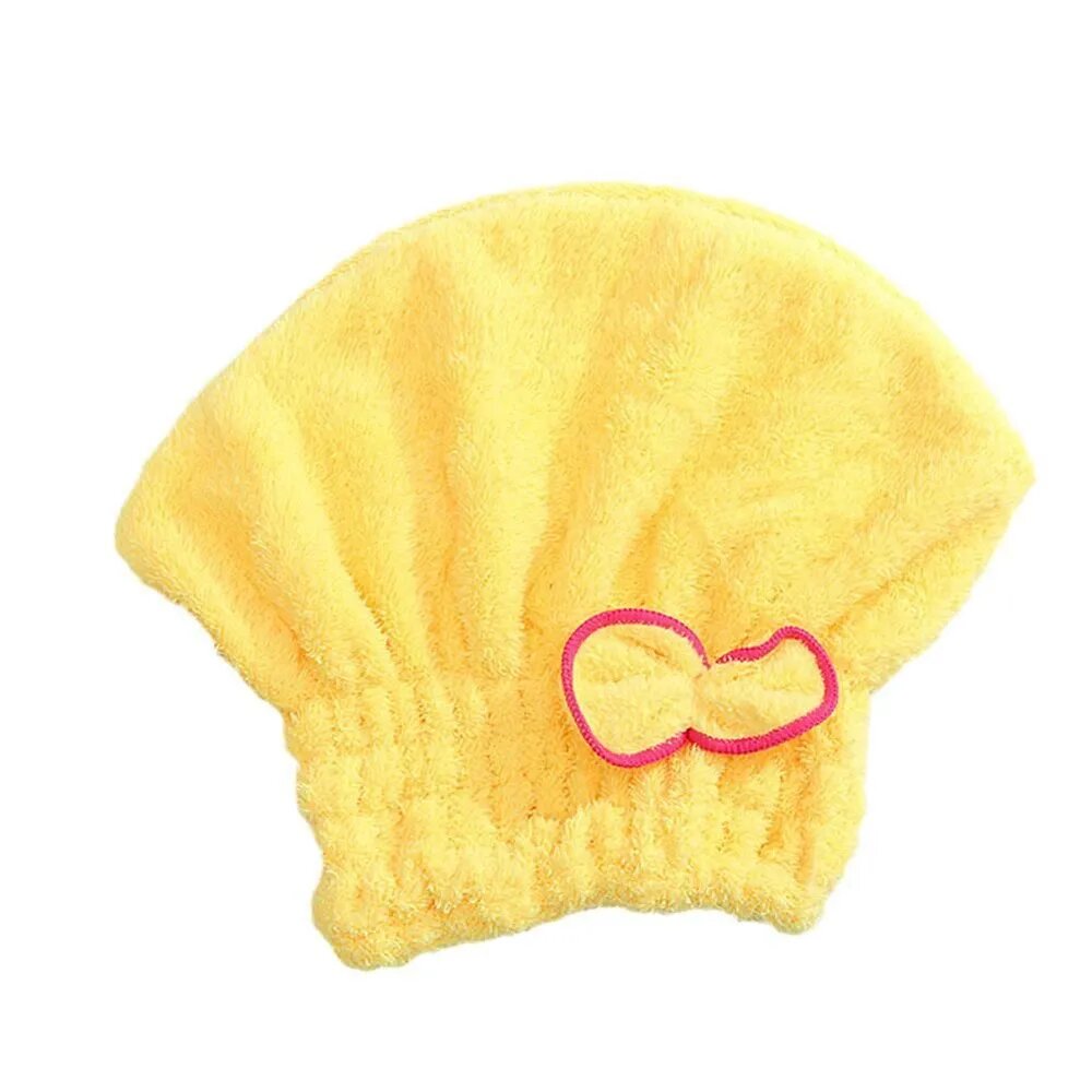 Шапочка для сухих волос с бантиком,25*30 см, красный, 1 шт.