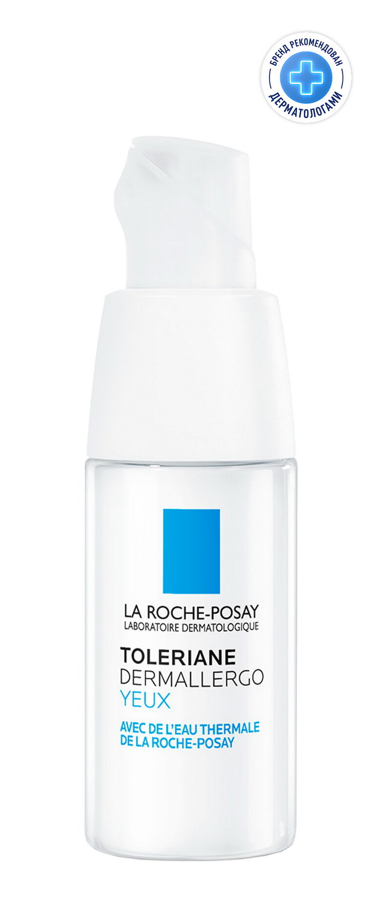 La Roche-Posay Toleriane Dermallergo Интенсивный успокаивающй крем для чувствительной и склонной к аллергии кожи вокруг глаз с маслом ши (карите) и ниацинамидом, 20 мл