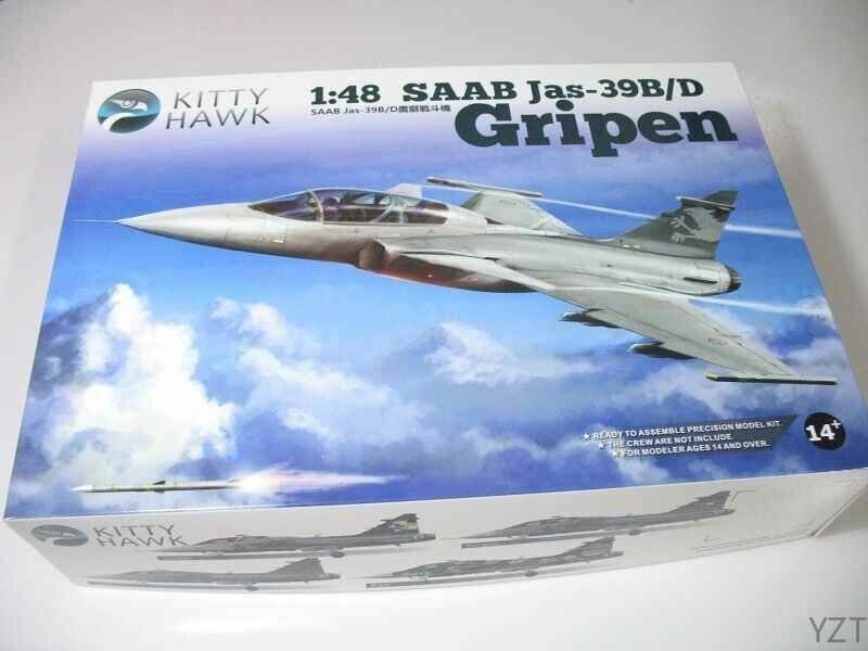 Kitty Hawk 80118 1/48 JAS-39B/D Грипен Новинка Самолеты