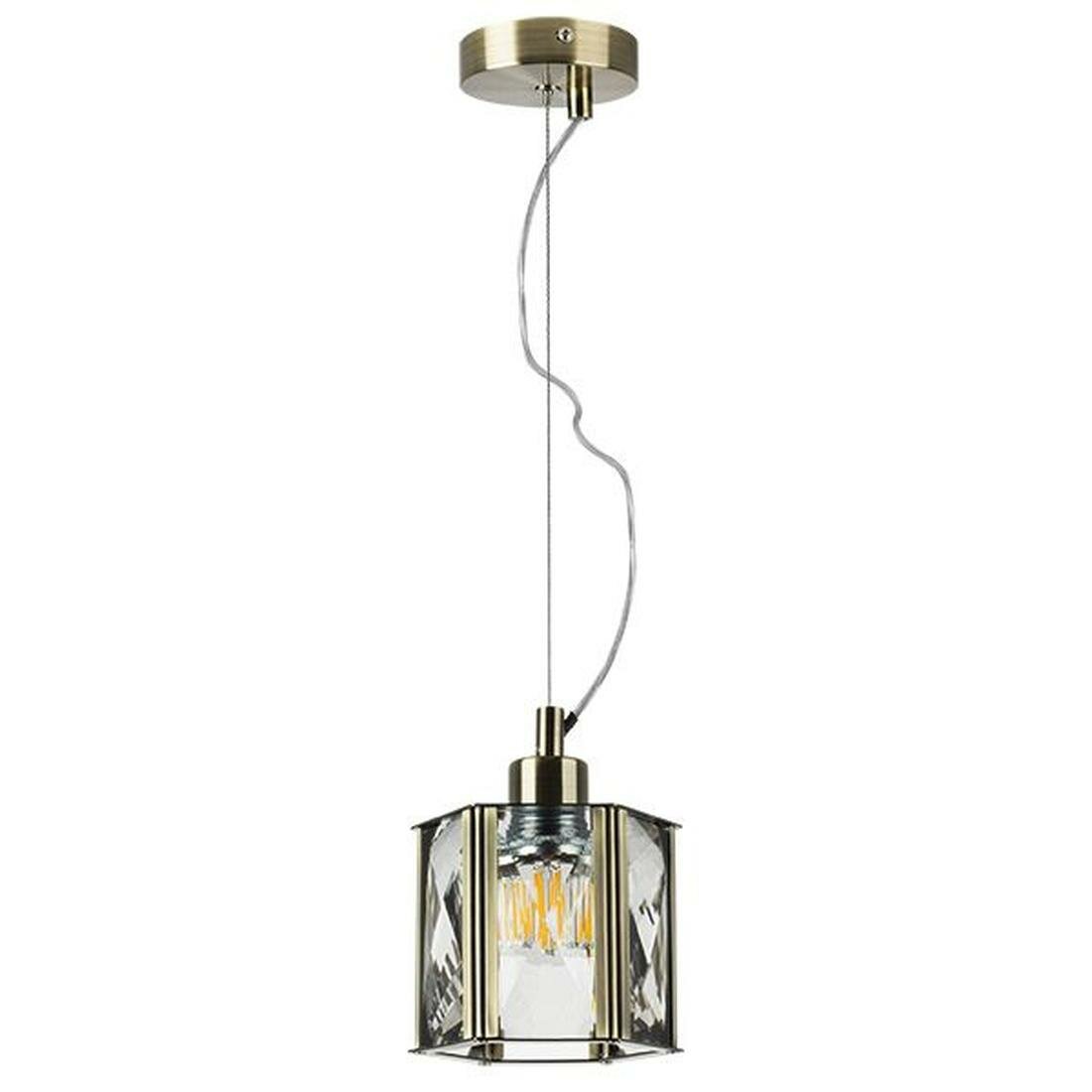 Люстра подвесная Lightstar, серия LIMPIO, 1х E27, IP20, цвет бронза