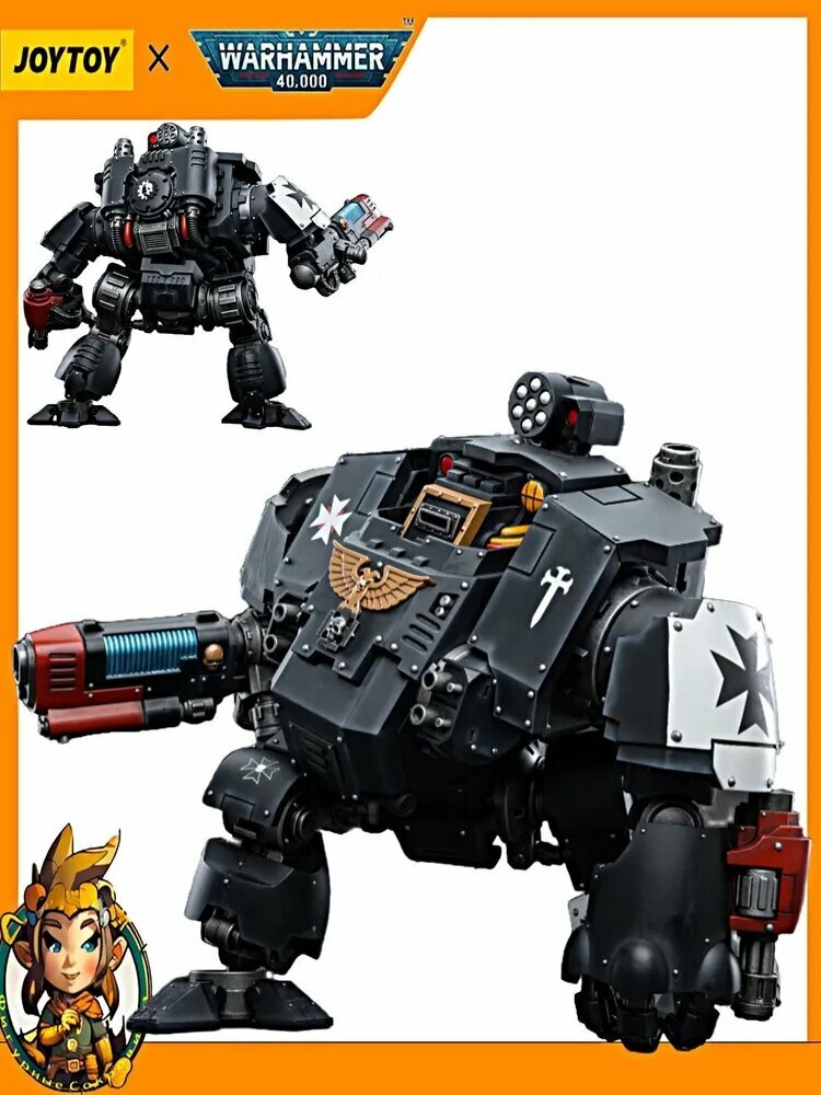 Аниме фигурки Black Templars Redemptor Dreadnought JOYTOY Warhammer 40000 1/18 Подарочная модель