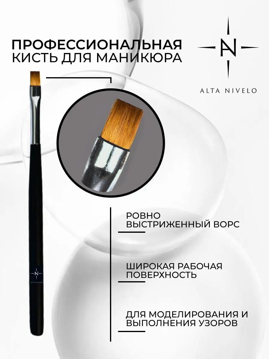 Кисть для маникюра и дизайна ногтей