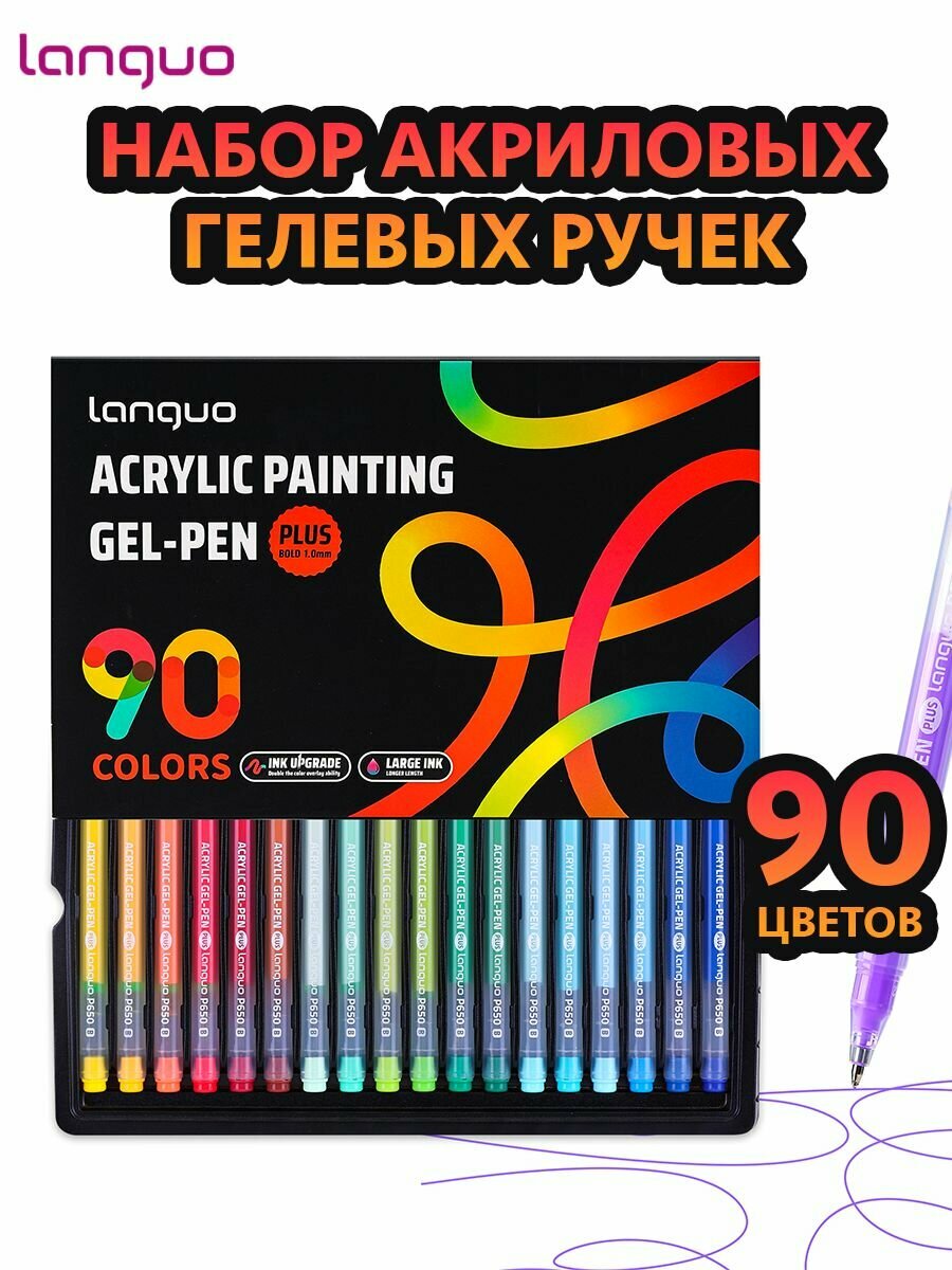 Набор гелевых ручек 90 цветов