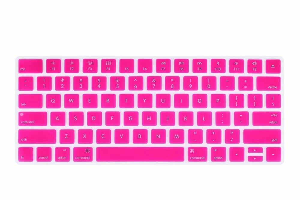 Силиконовый чехол для клавиатуры Powforward для iMac Magic Keyboard MLA22LL/A 2015 Розовый, rose