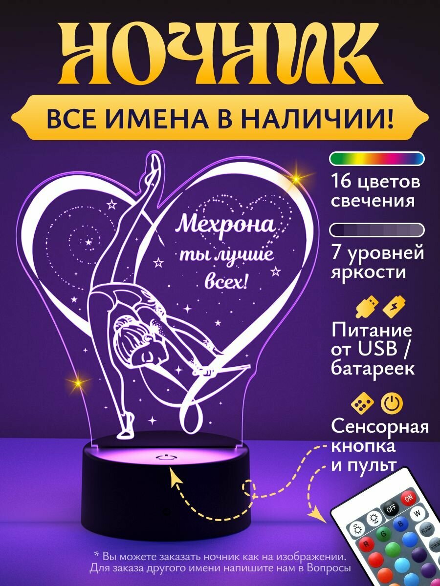 Ночник Мехрона - гимнастка Лучше всех!
