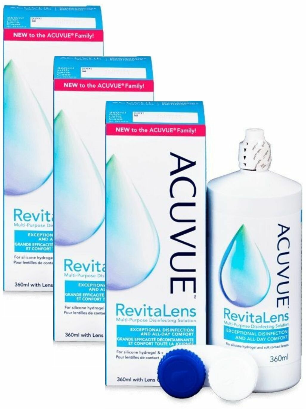 Acuvue RevitaLens Акувью 360 мл 3 шт