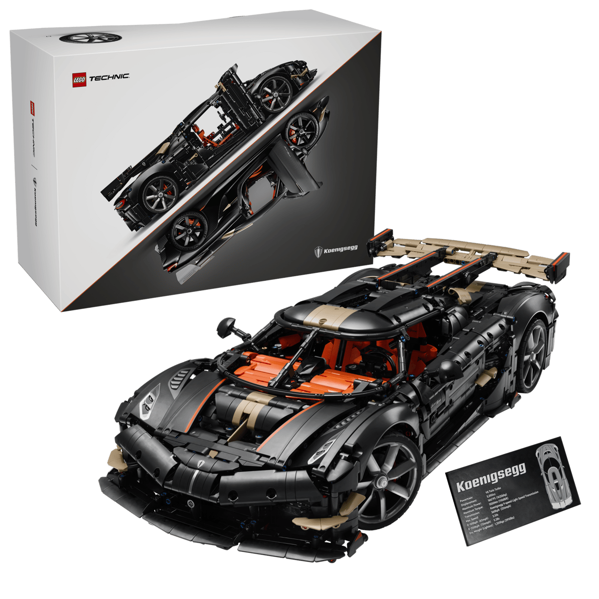 Конструктор LEGO Technic 42232 Гиперкар Koenigsegg Sadair’s Spear, 18+, 4104 дет.