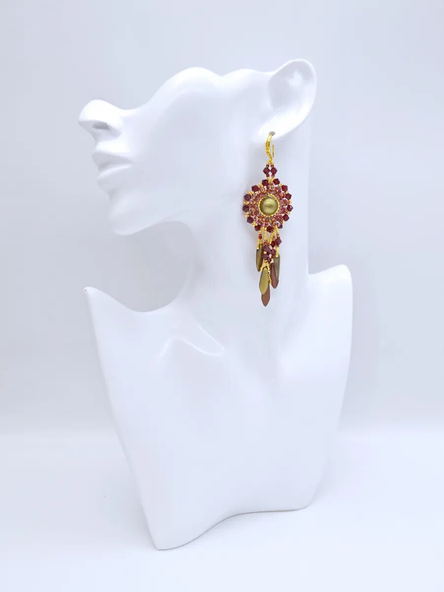 Серьги, кристаллы Swarovski