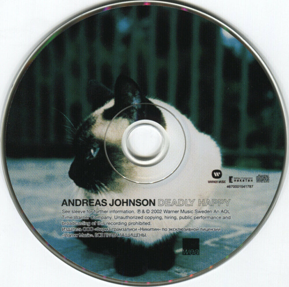 Компакт-диск Andreas Johnson — Deadly Happy (RU)(CD) — фото 1