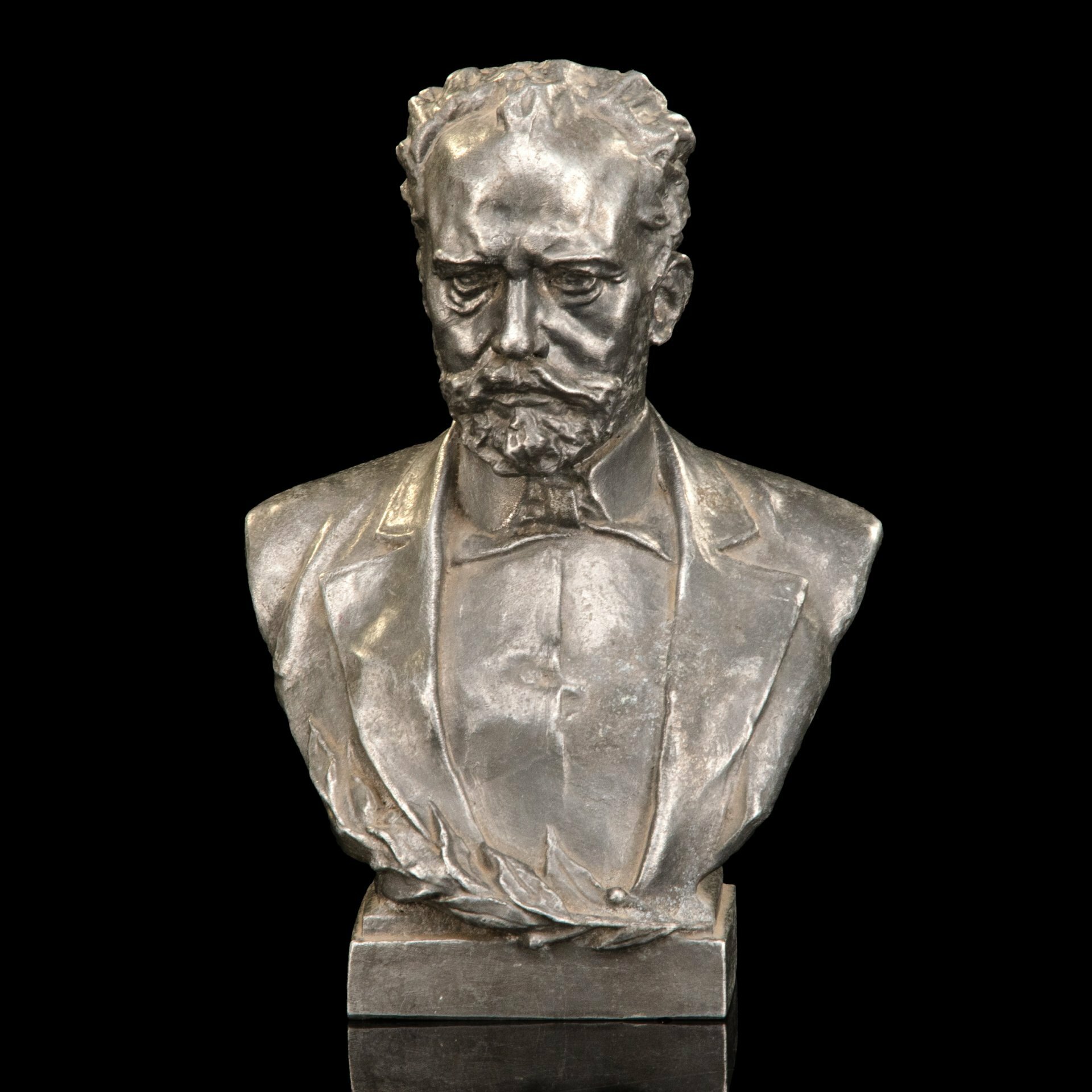 Бюст "П. И. Чайковский", силумин, СССР, 1950-1970 гг.