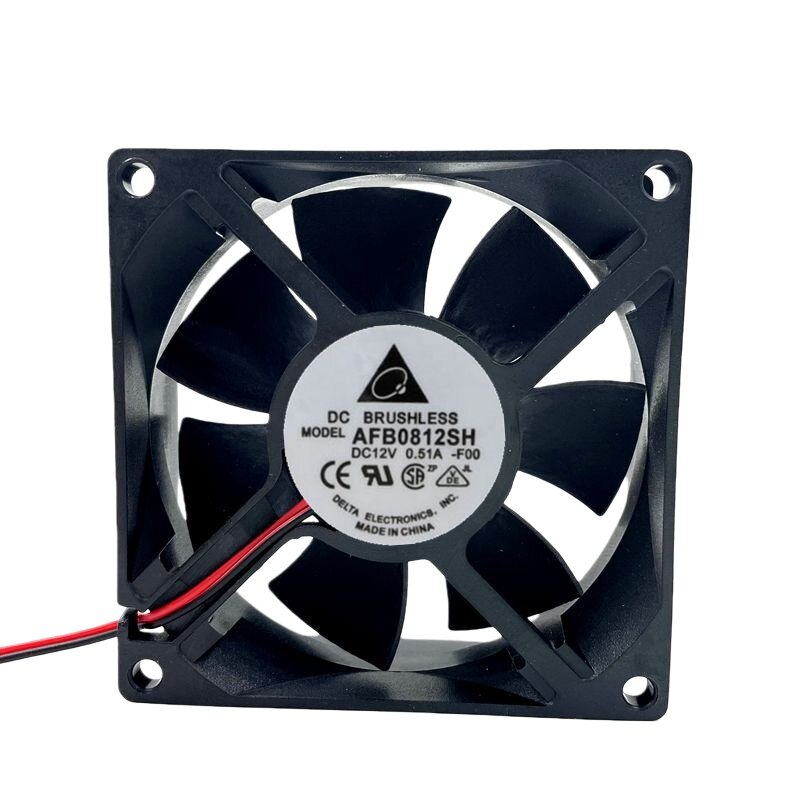 AFB0812SH 12VDC 80x80x25mm 2-проводные вентиляторы охлаждения для серверных корпусов