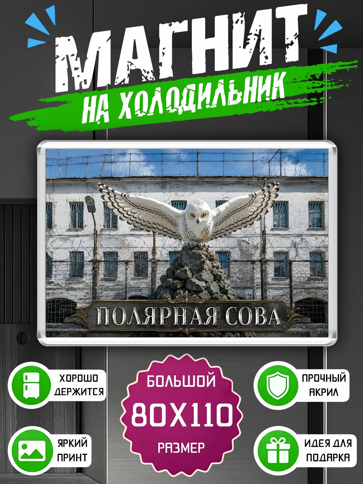 Магнит на холодильник "Полярная сова"