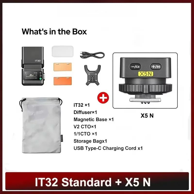 Godox IT32 Вспышка для фотокамеры TTL с магнитной установкой X5 беспроводной триггер вспышки, Sony Nikon Canon Fuji Olympus