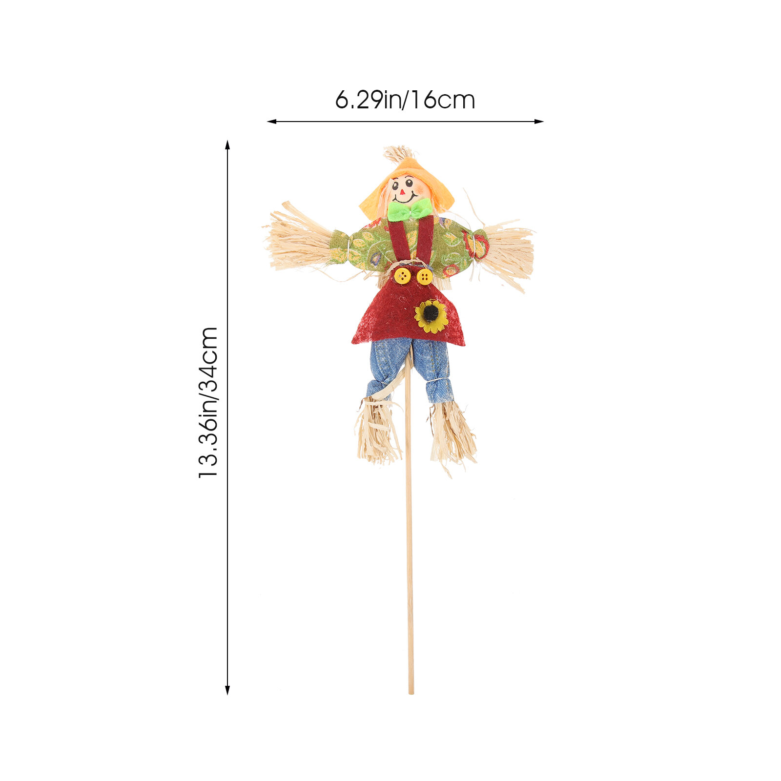 Набор Из 8 Штук Укрась СадOVE Halloween Scarecrow Украшения 34X16Cm