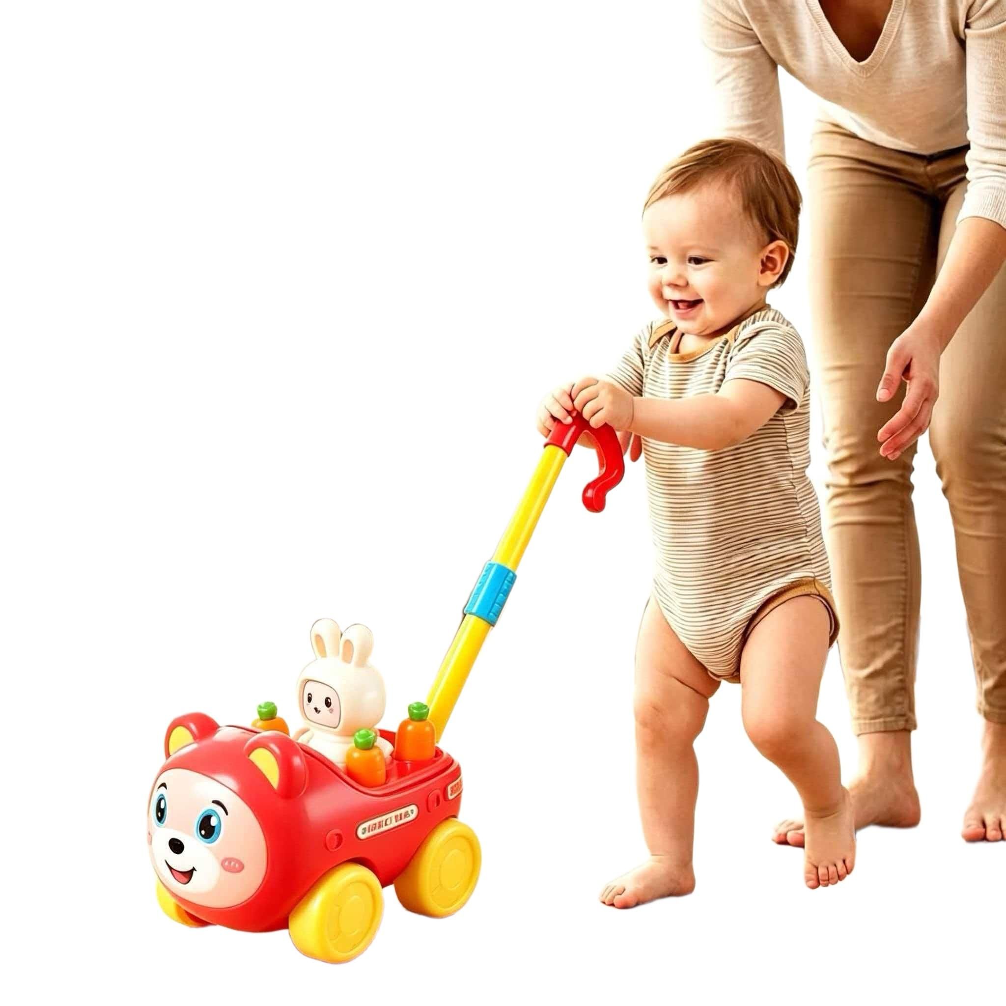 Игрушка толкатель для малышей, самолёт
