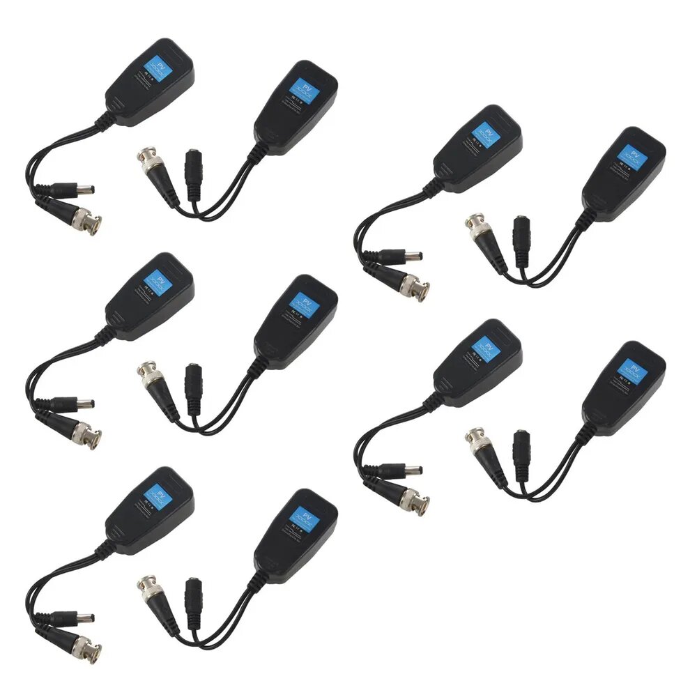Видеобалун HD CVI TVI AHD для CCTV камер с BNC RJ45 CAT5 черный