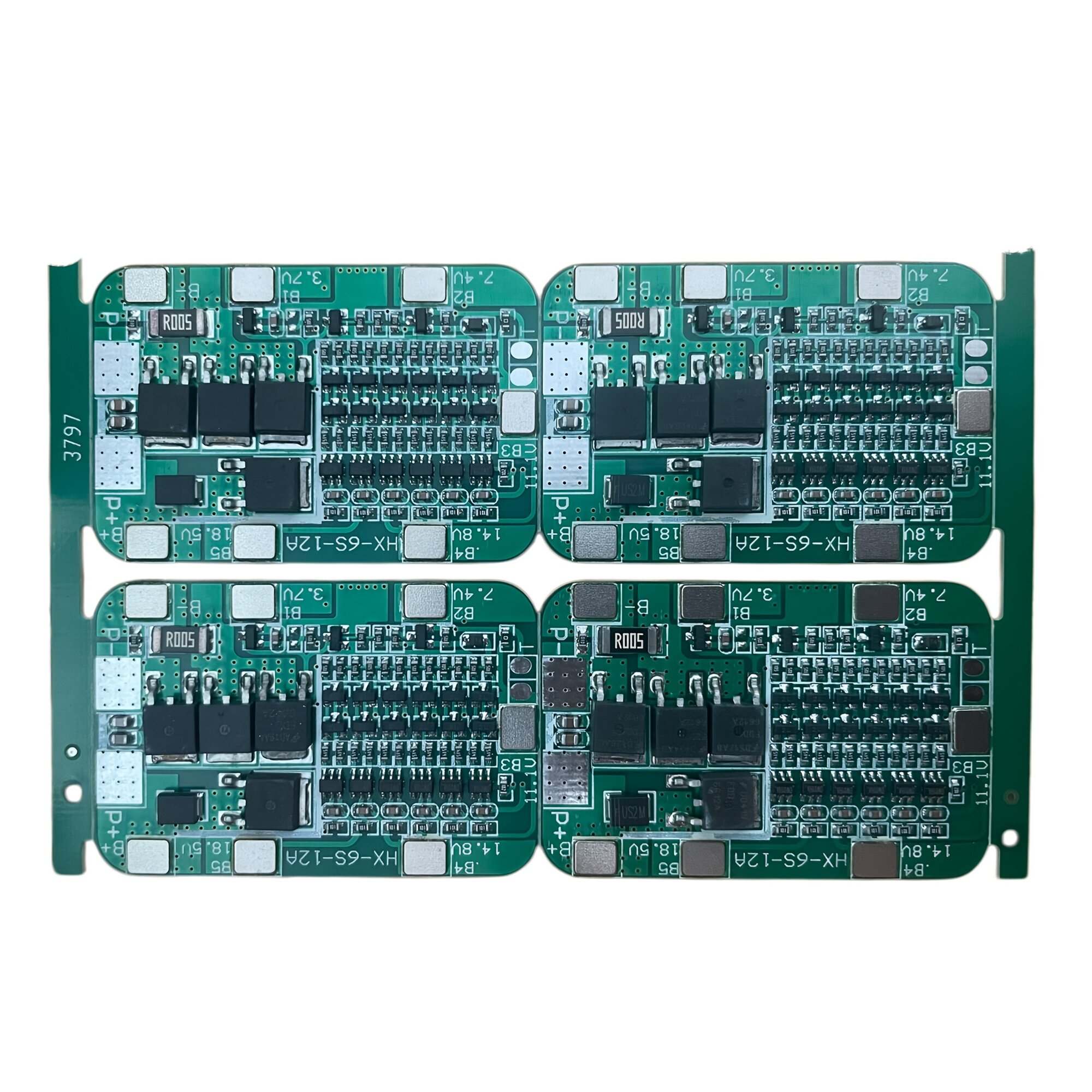 Плата защиты BMS 6S 15A 24V для модуля из 6 элементов 18650 с защитой от перегрузки, КЗ, перезаряда и переразряда, 4 шт.