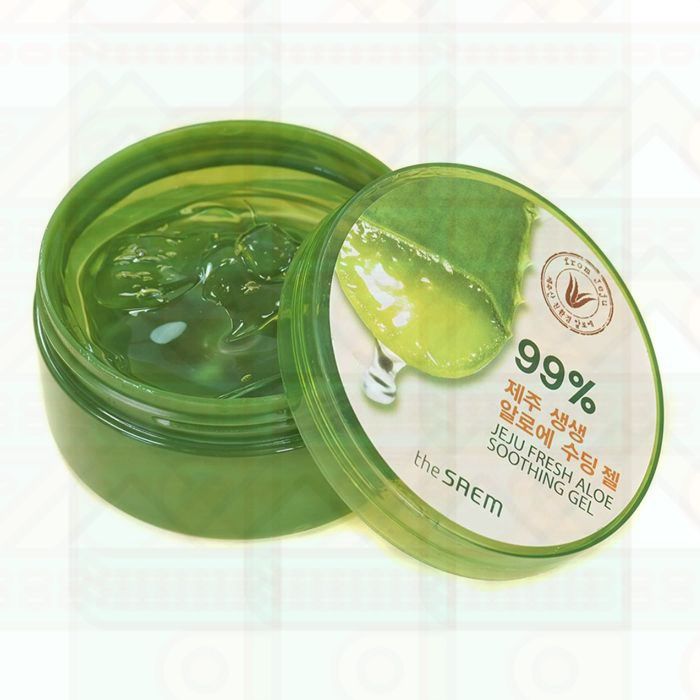 The Saem Увлажняющий многофункциональный гель с 99%-ым алоэ вера в банке 300 мл THE SAEM Jeju Fresh Aloe Soothing Gel