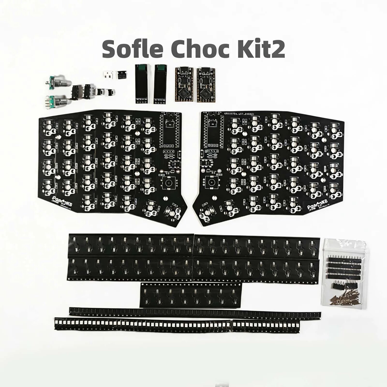 SNQP Sofle Choc Split Mechanical Keyboard Kit sofle mx pcb — фото 1