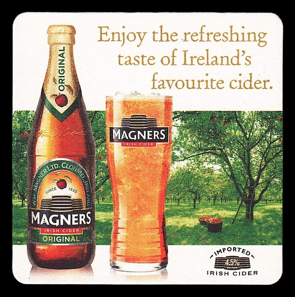 Бирдекель (костер) Magners Irish Cider Ирландия (подставка под пивной бокал)