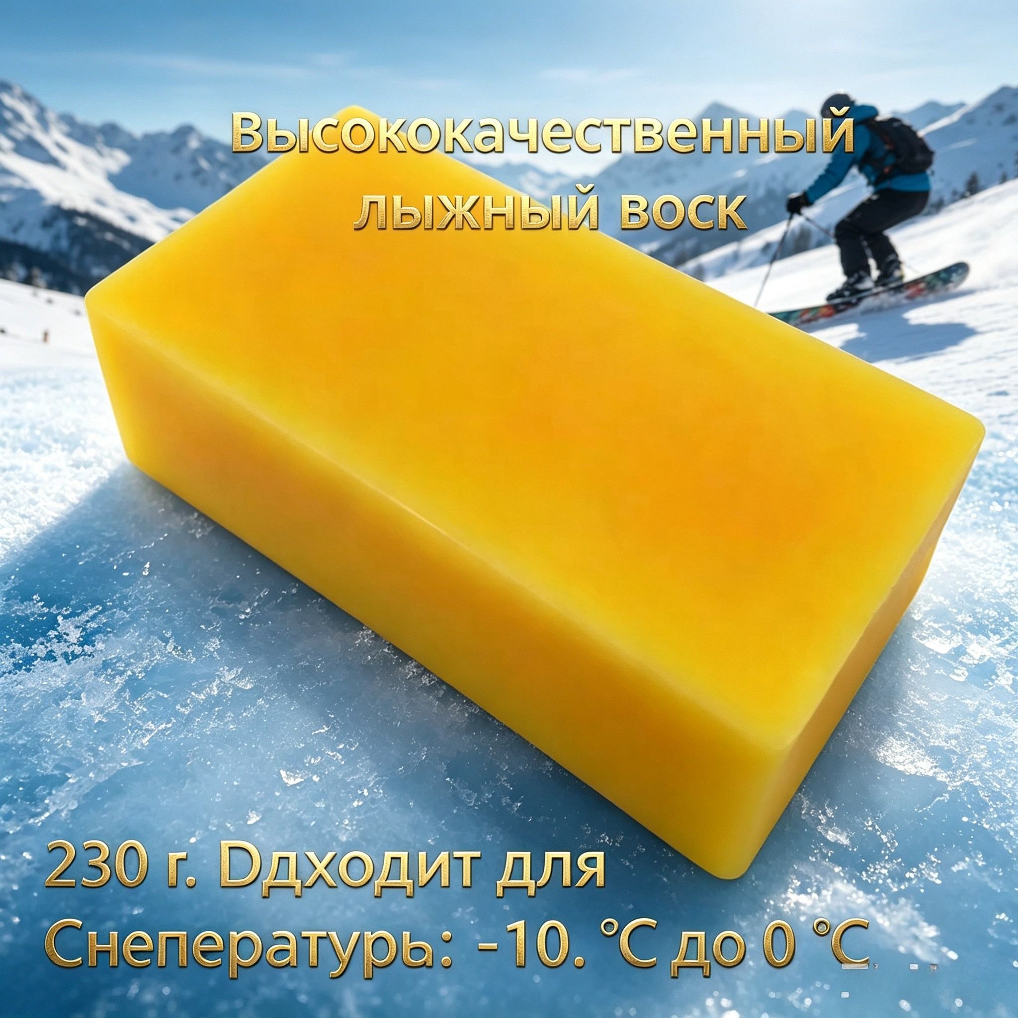Лыжный воск 230 г, твердый воск для лыж и сноуборда, для разных температур снега