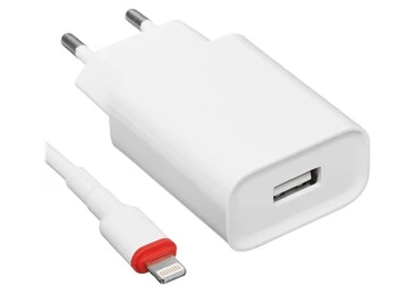 Сетевое ЗУ DEFENDER UPC-12 1xUSB,5V/2.1А кабель lightning