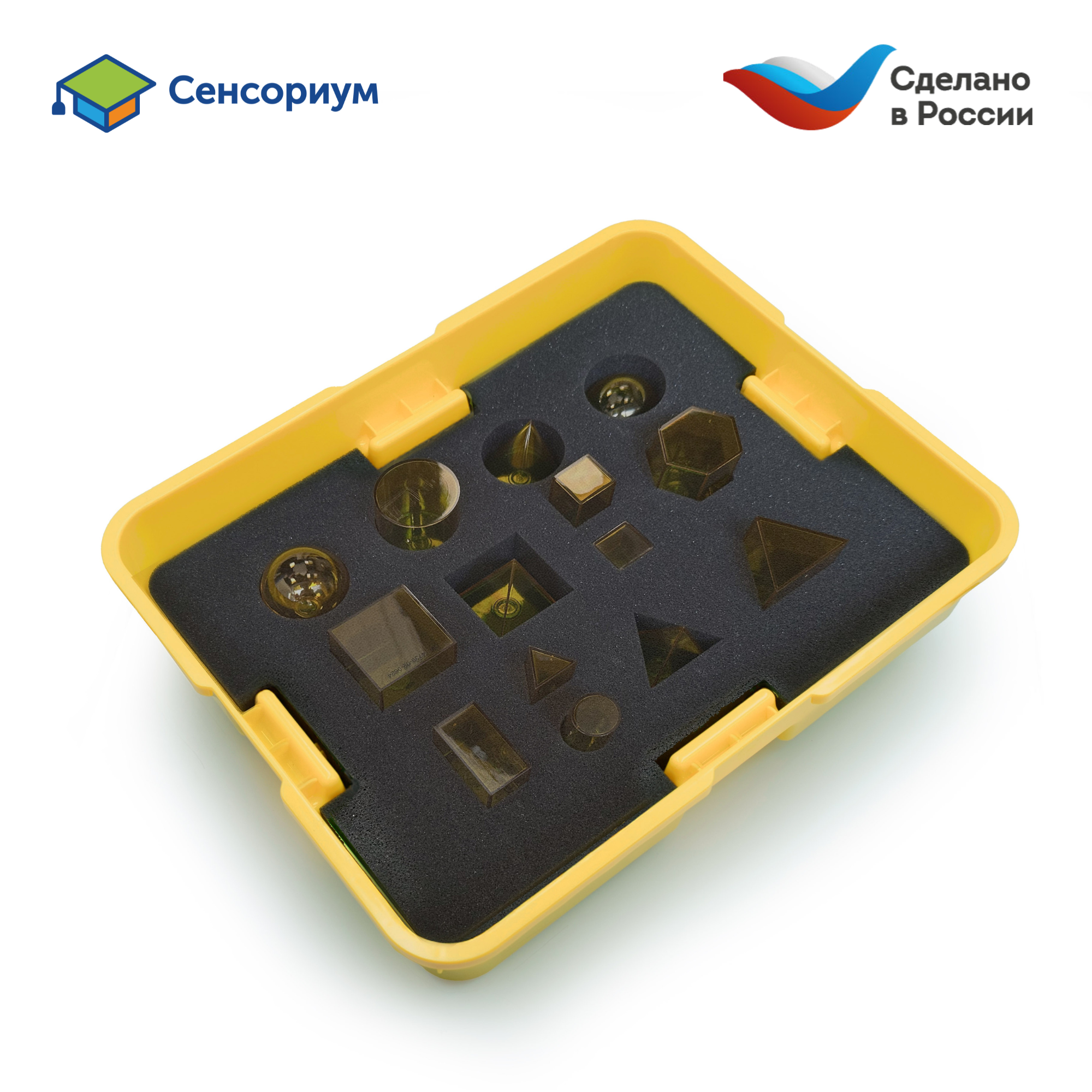 Модуль "Плоские и объемные фигуры" (однотонные) Learning Resources MS09181Арт. 18829