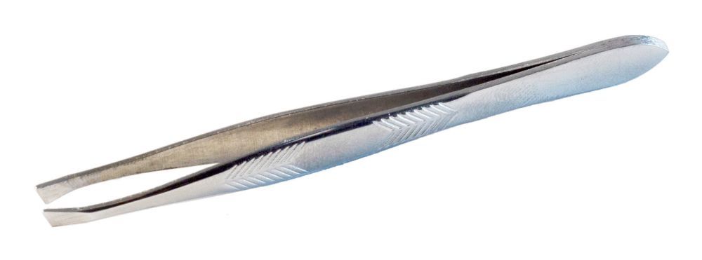 ZINGER Пинцет для бровей скошенный 86012 S