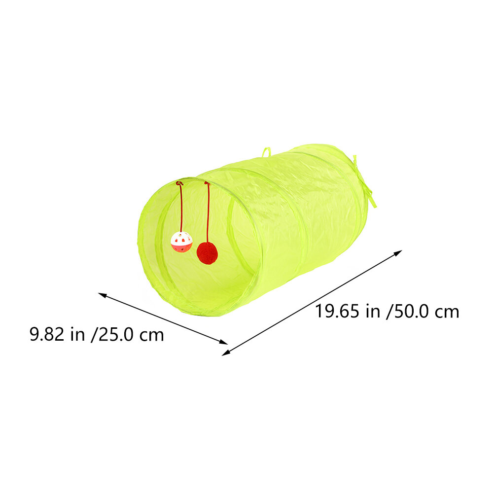 Жёлтый Кошачий Туннель 50×25×25см, Практичный Домашний Аксессуар Для Ежедневных Игр