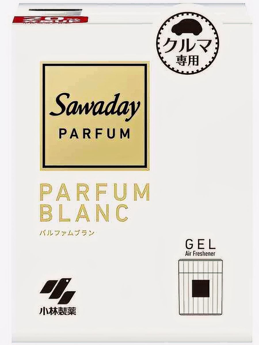 KOBAYASHI Sawaday Parfum Blanc автомобильный парфюм-гель 110гр